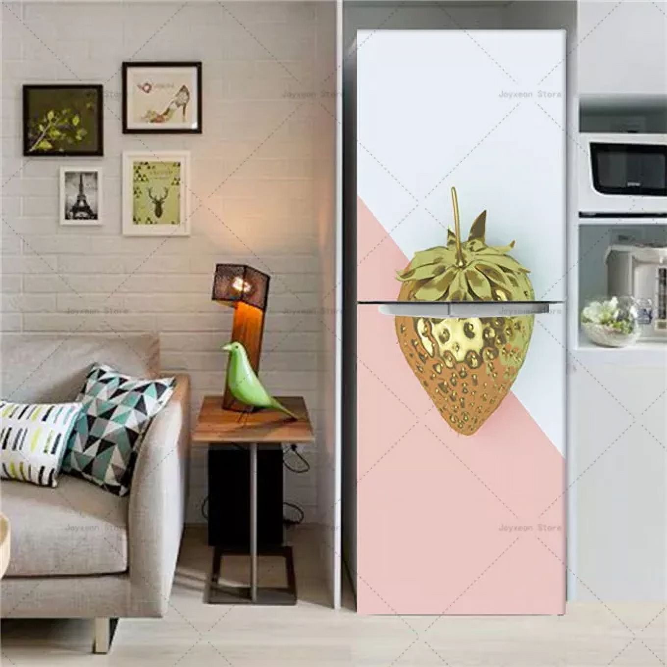 Pink Home ration Refrigerator Magnet Girl's Bedroom ration Wallpaper ...