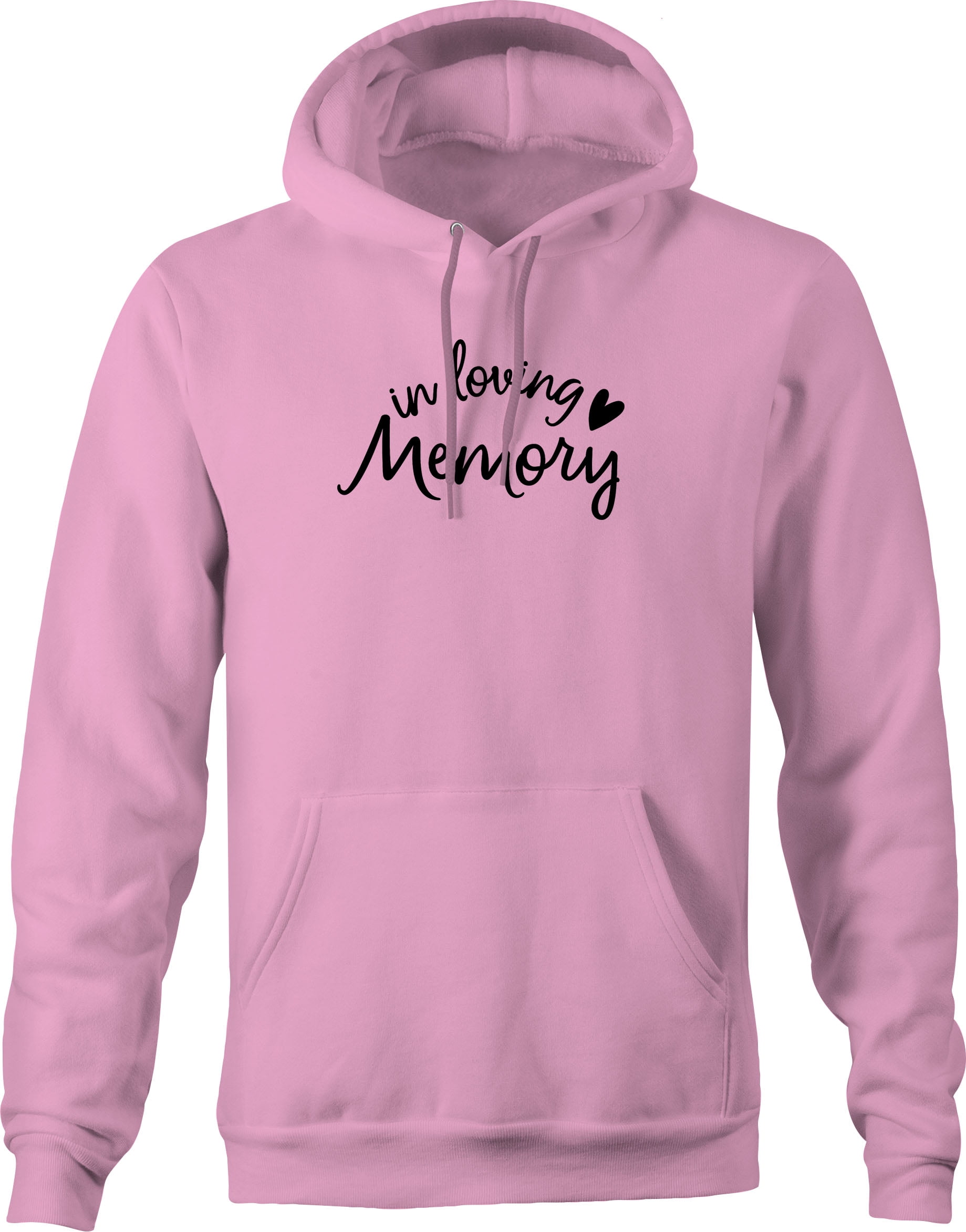 Pink Hoodies In Loving Memory Love Heart Heaven Passed Away Small ...