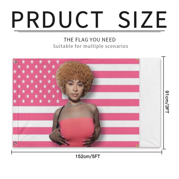 Pink Ice Rapper Spice American Flag 3x5 Ft. - Walmart.com