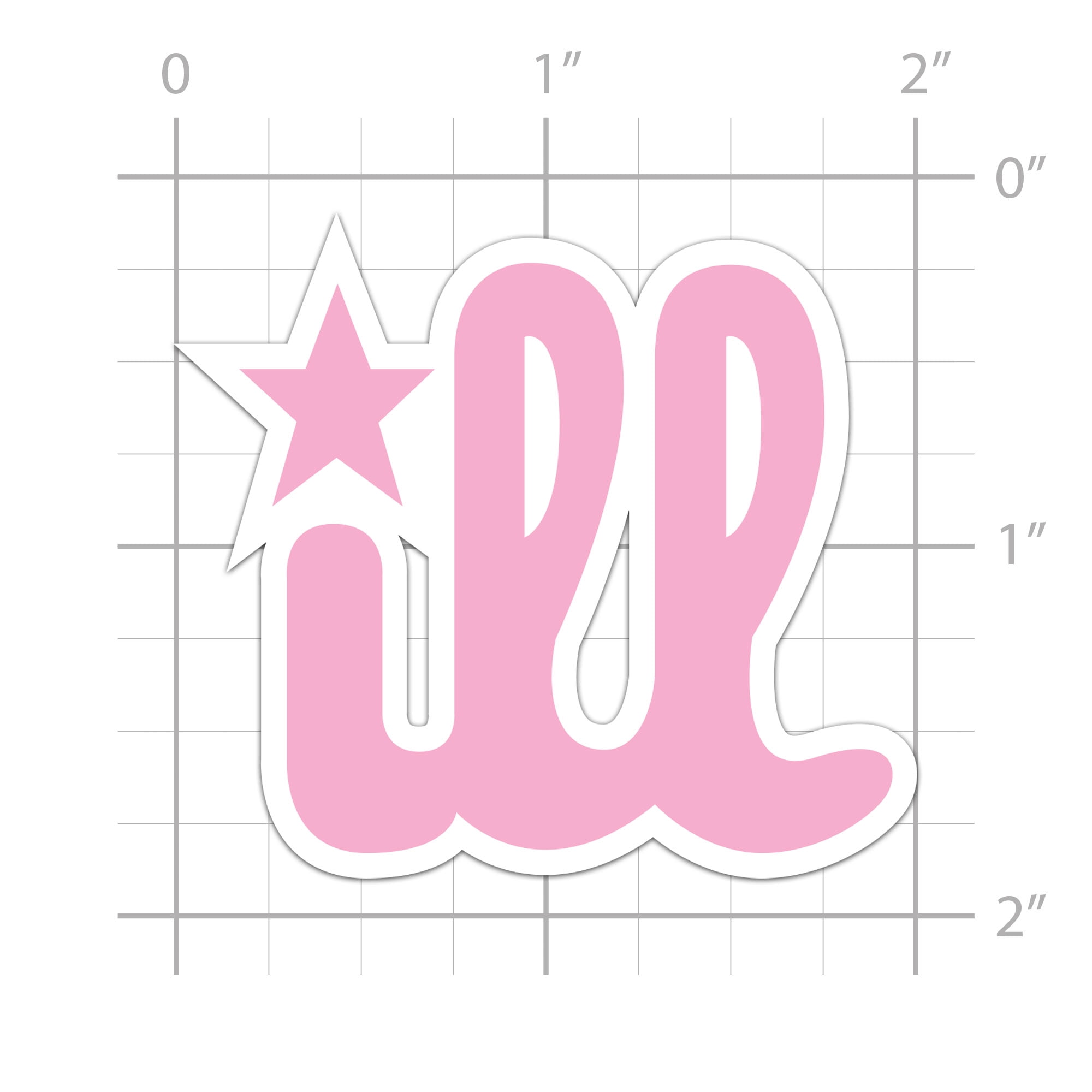 Pink Ill Sticker for water bottle phone tumbler hard hatphiladelphia ...