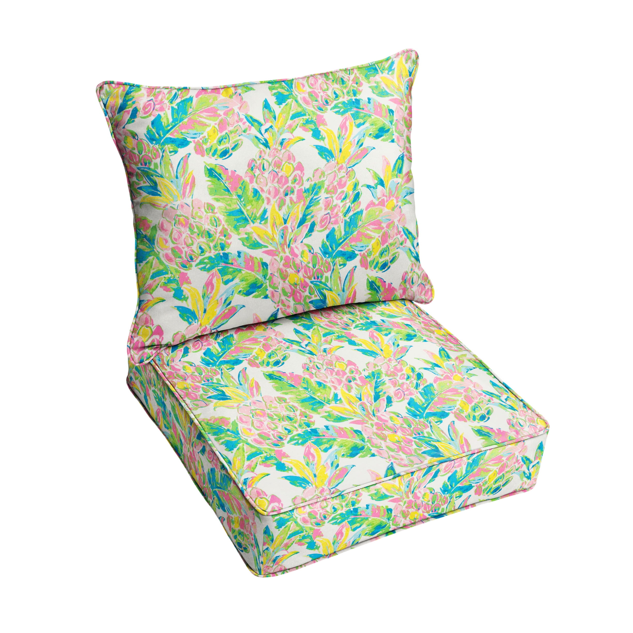 Pink UV Protection Indoor/Outdoor Seating Cushion - Walmart.com