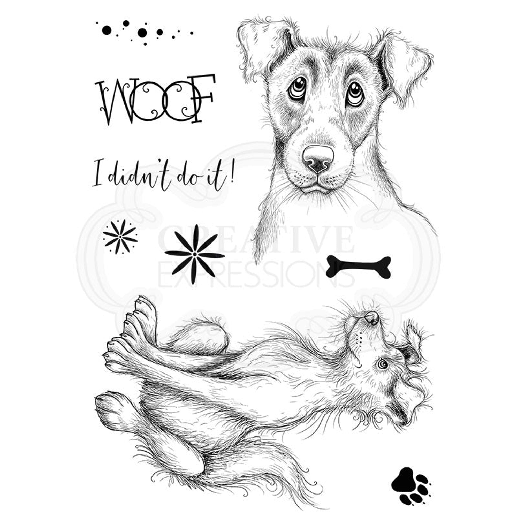 Pink Ink Designs Jeeves & Woofster A5 Clear Stamp Set - Walmart.com