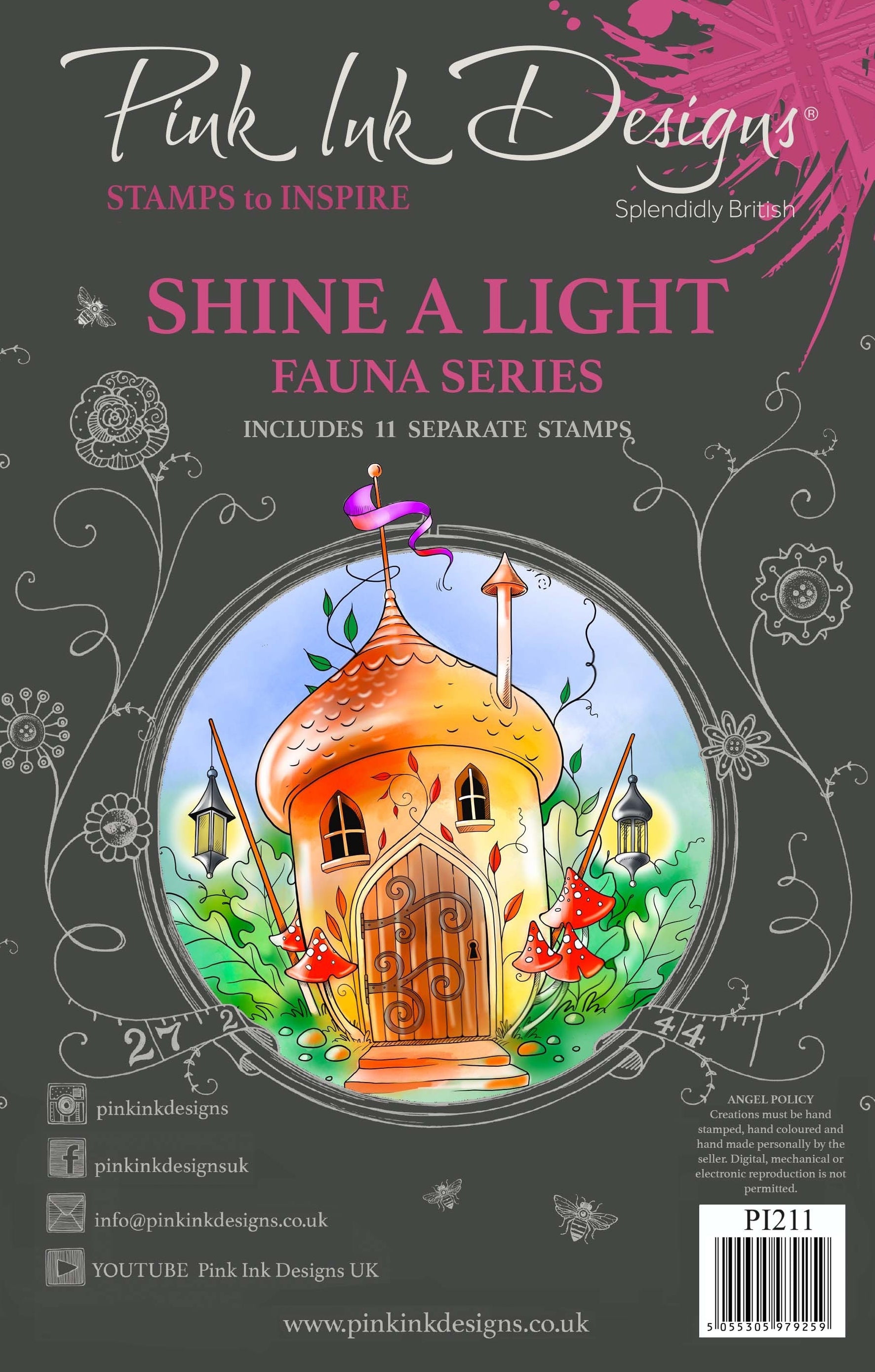 Pink Ink Designs Shine A Light 6 in x 8 in Clear Stamp Set - Walmart.com