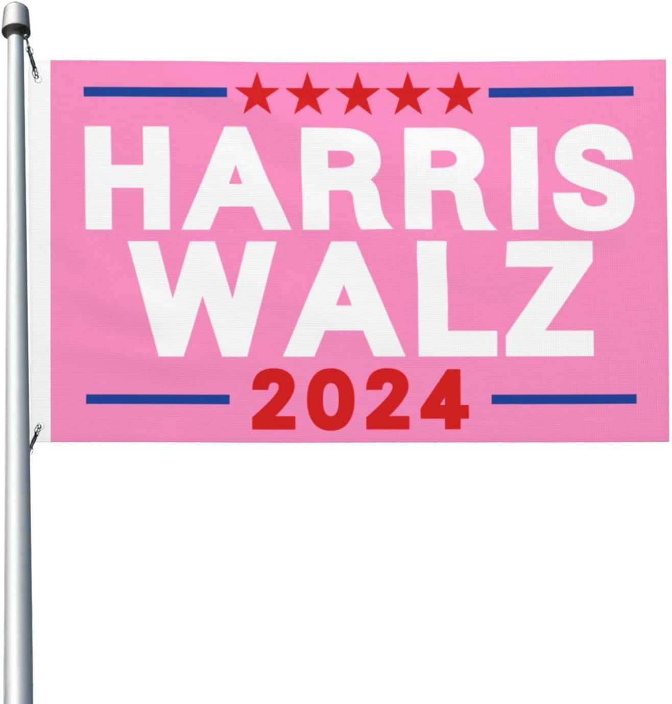 Pink-Kamala Harris Waltz Flag Outdoor Double Sided Kamala Harris Tim ...