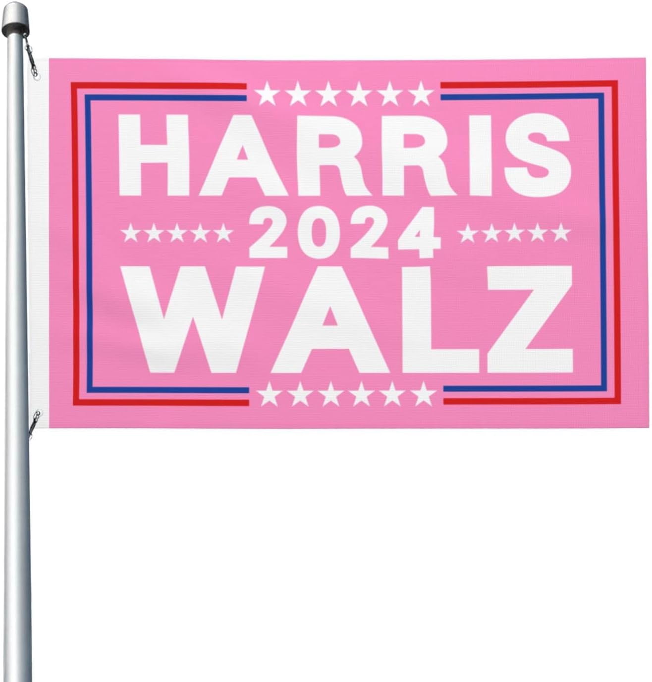 Pink-Kamala Harris Waltz Flag Outdoor Double Sided Kamala Harris Tim ...