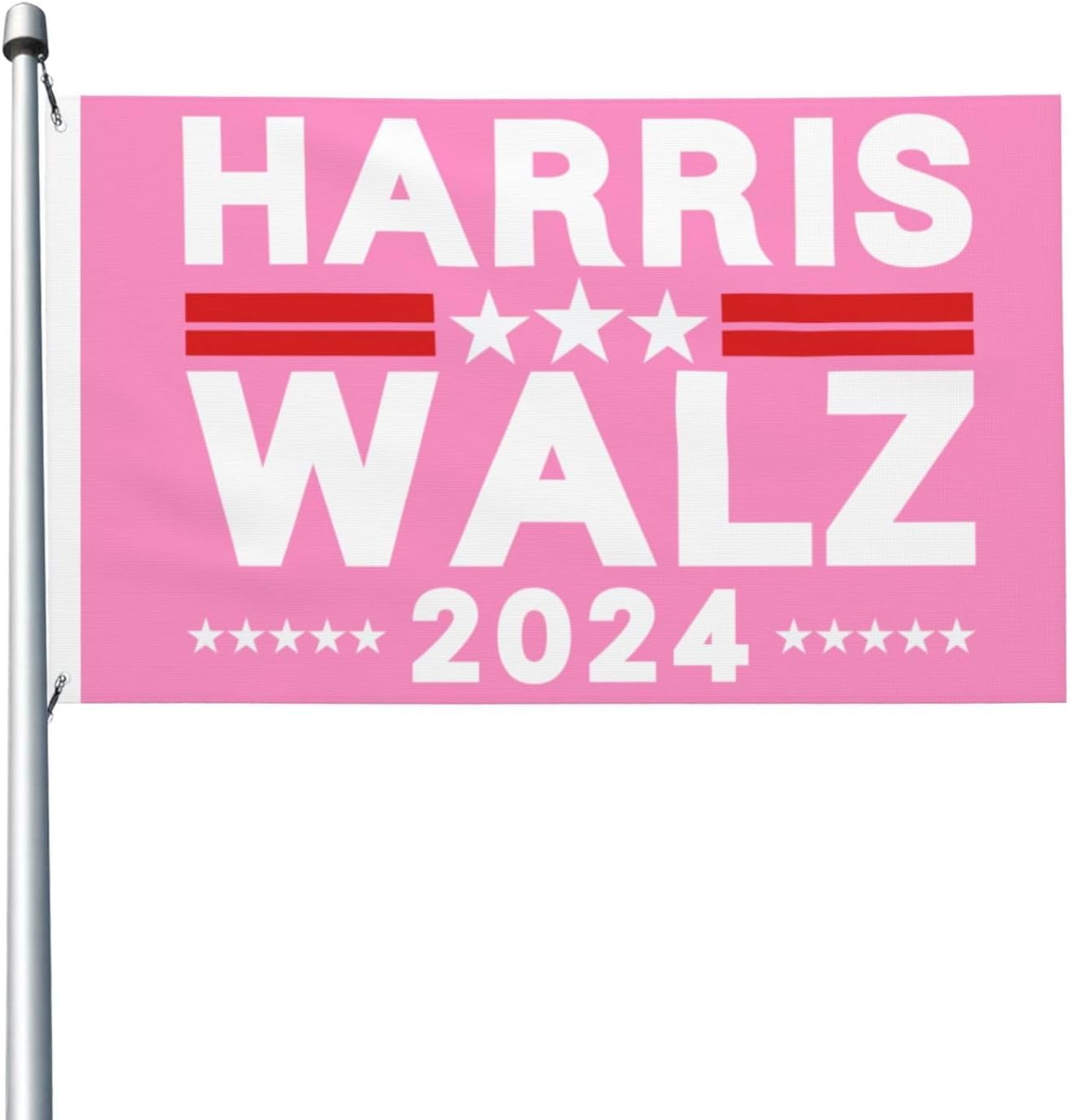 Pink-Kamala Harris Waltz Flag Outdoor Double Sided Kamala Harris Tim ...