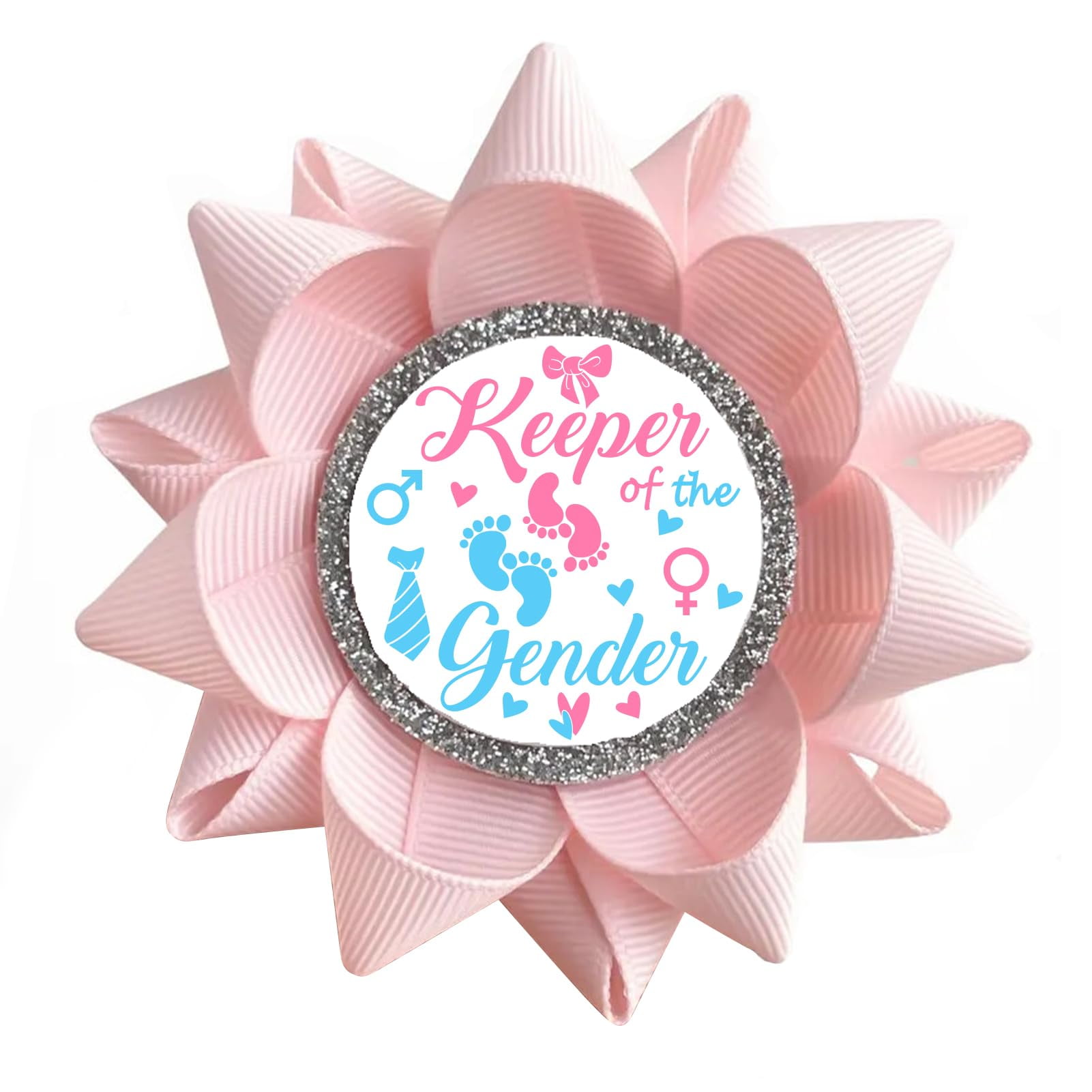 Pink Keeper of The MMF7 Gender for Gender Button Pin Party Decorations ...