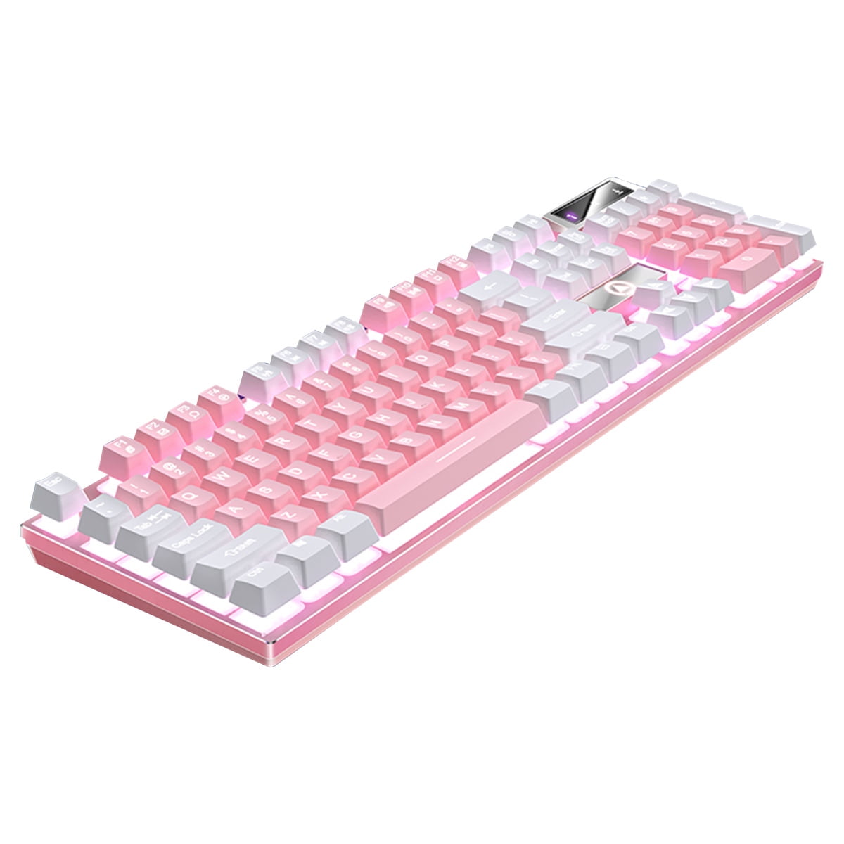 Pink Keyboard Glow Wired Gaming Full Size Backlit - Walmart.com