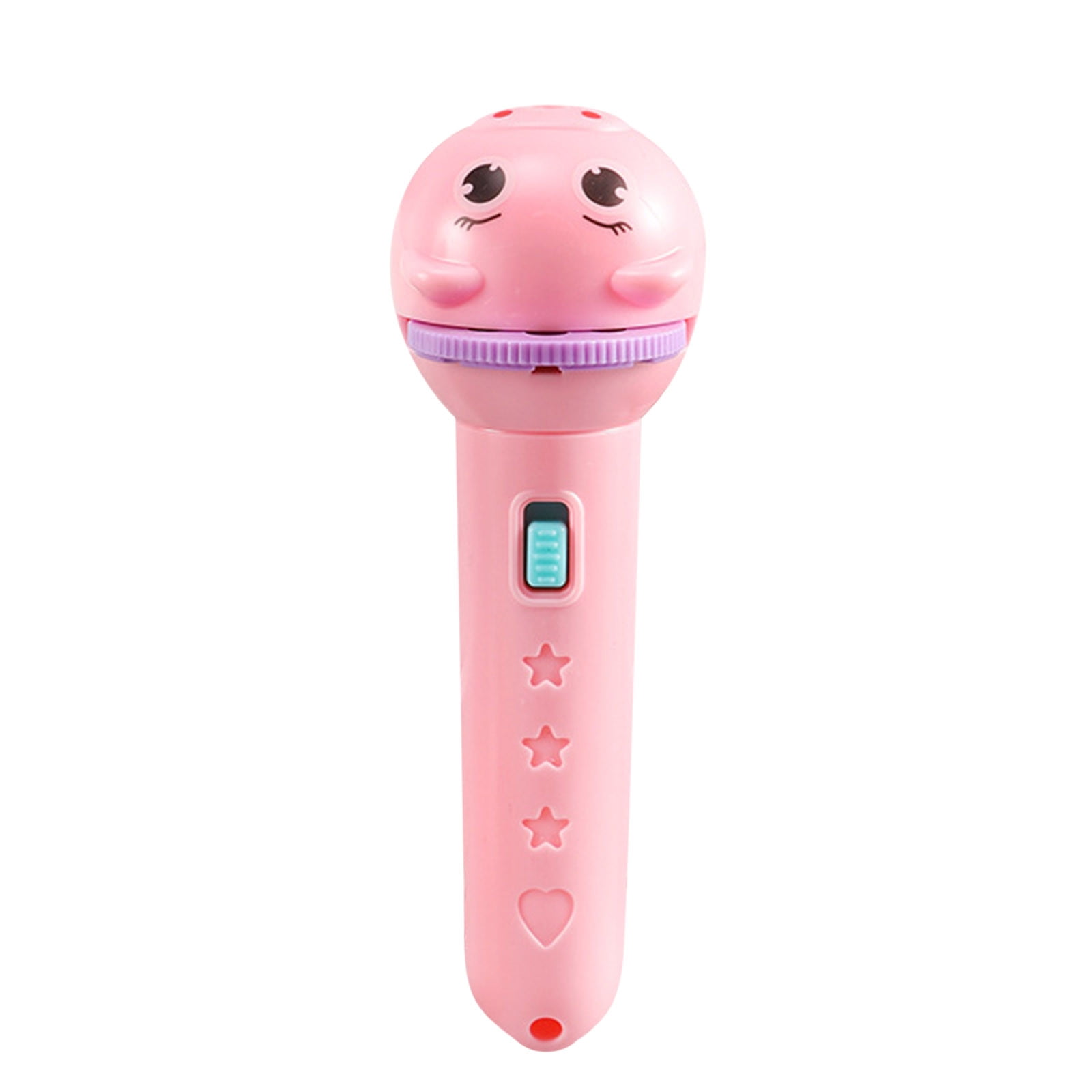 Pink Kids Educational Flashlight Projector Toy 24 Rotating Images ...