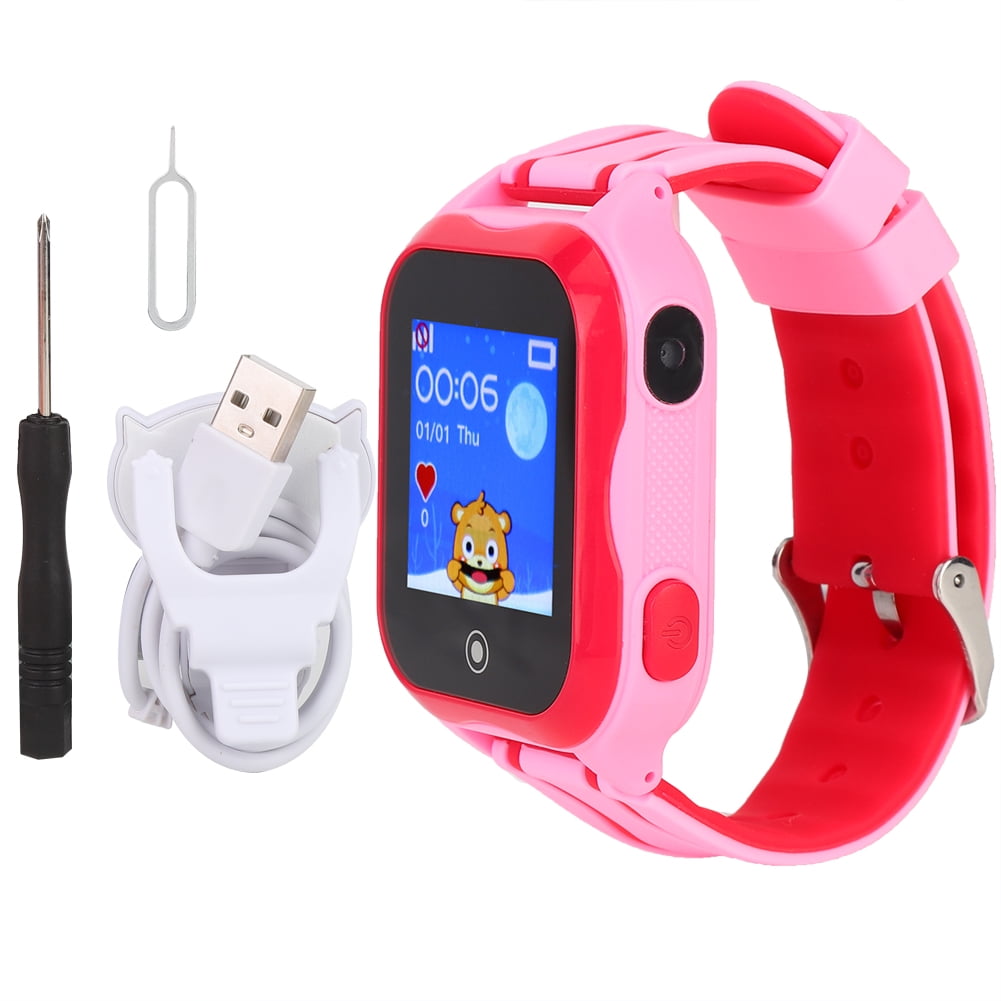 Rewera Pink Kids' GPS Watch with Camera, Waterproof Smartwatch for ...
