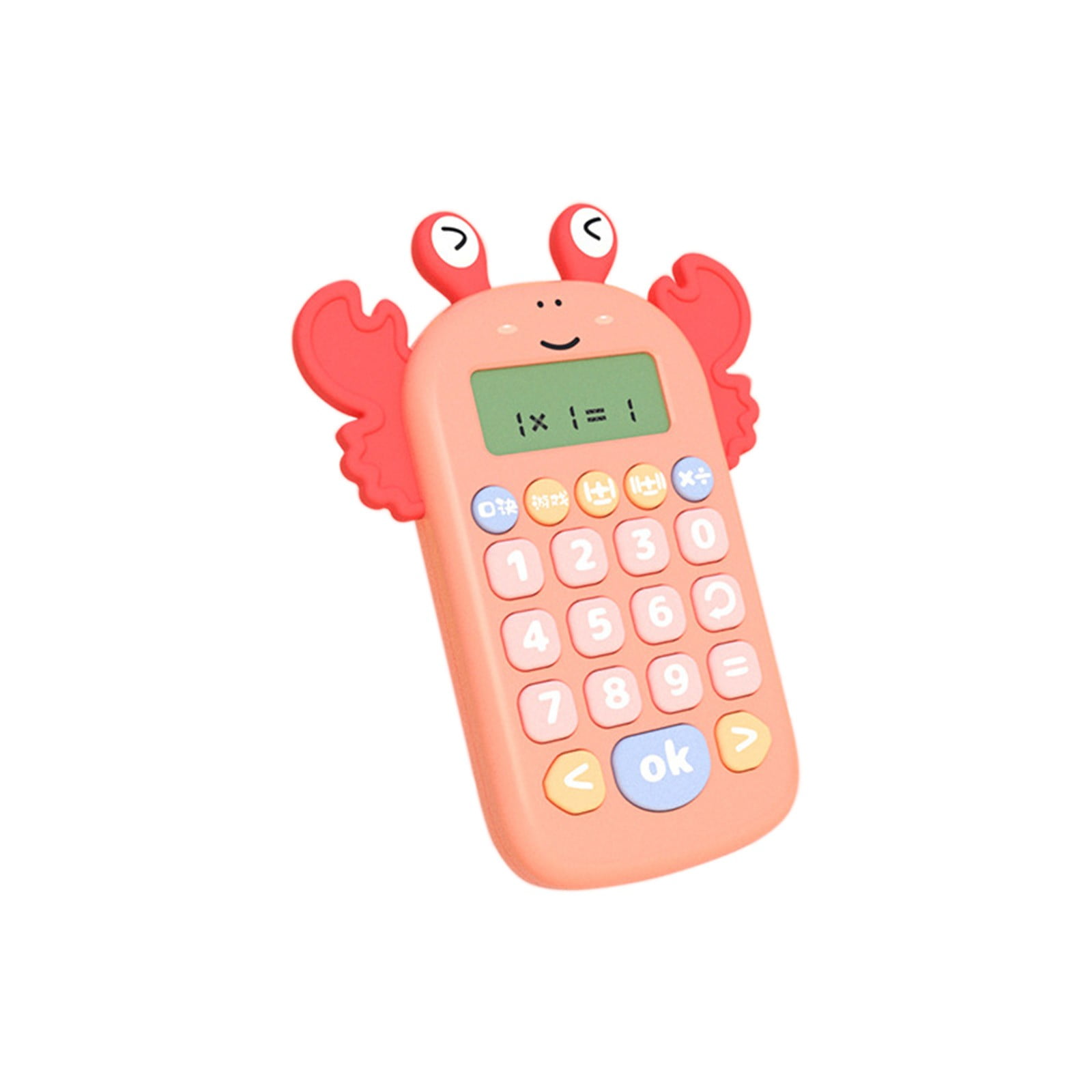 Pink Kids Intelligent Learning Calculator Toy Portable For Ages 3-6 ...