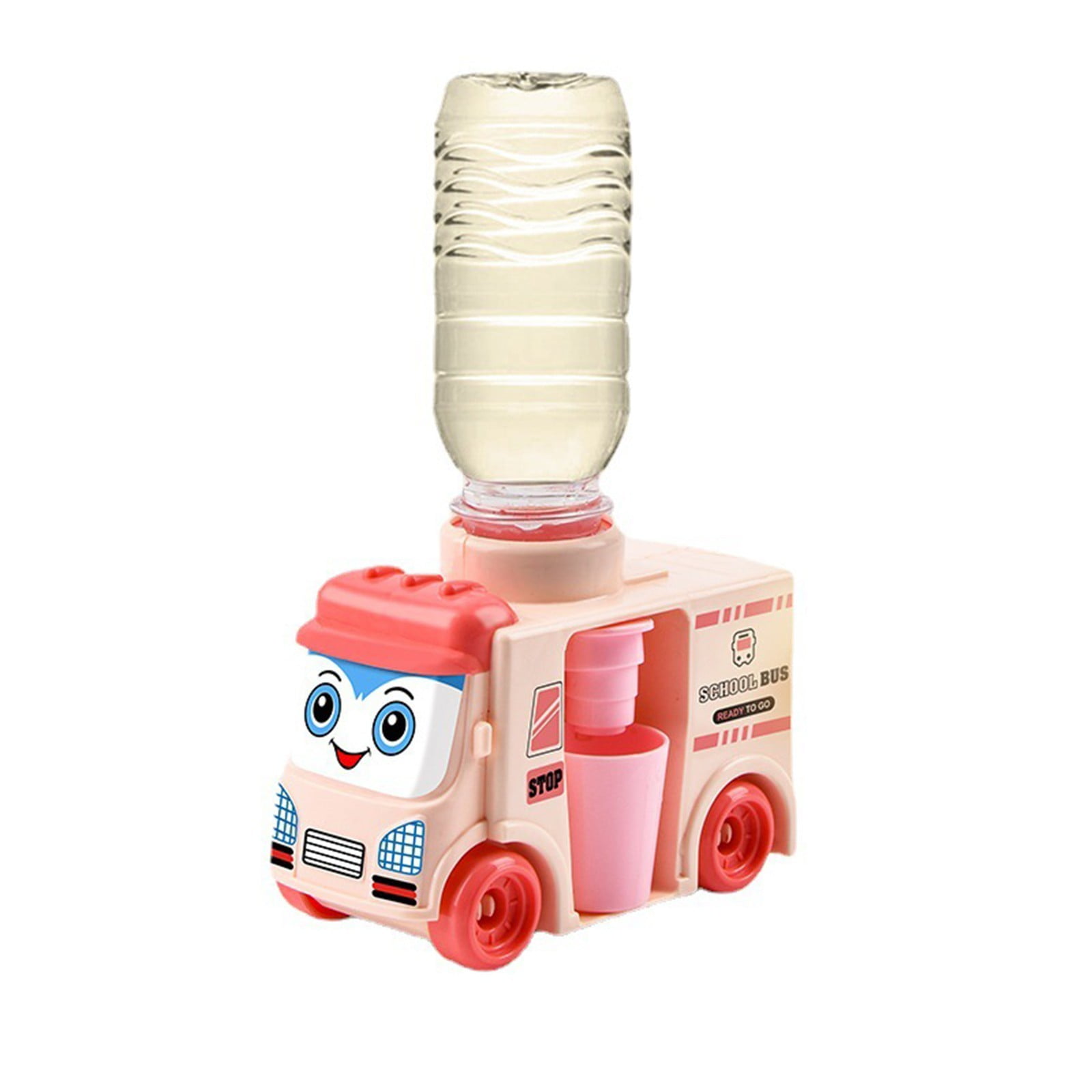 Pink Kids Mini Water Dispenser Toy Pretend Play Drinking Fountain With ...