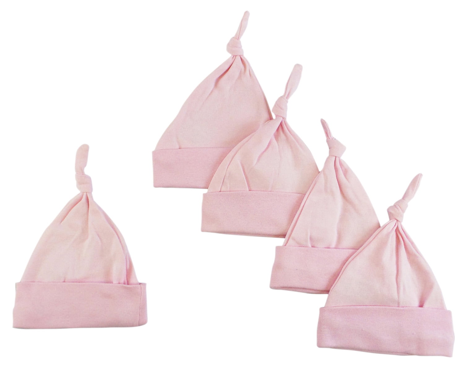 Pink Knotted Baby Cap (Pack of 5) - Walmart.com