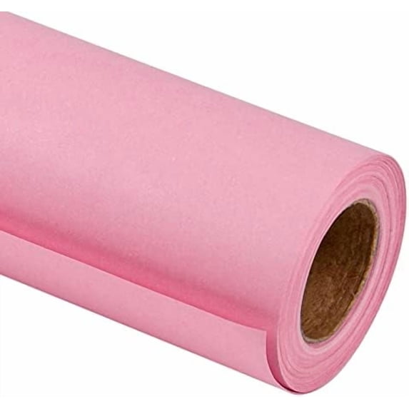 Pink Kraft Paper Roll - 18 inches x 100 feet - Recyclable Paper Perfect ...