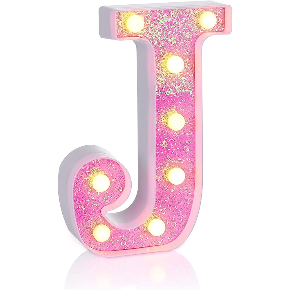 Pink LED Marquee Letter Lights, Marquee Signs with Lights, Party Bar ...