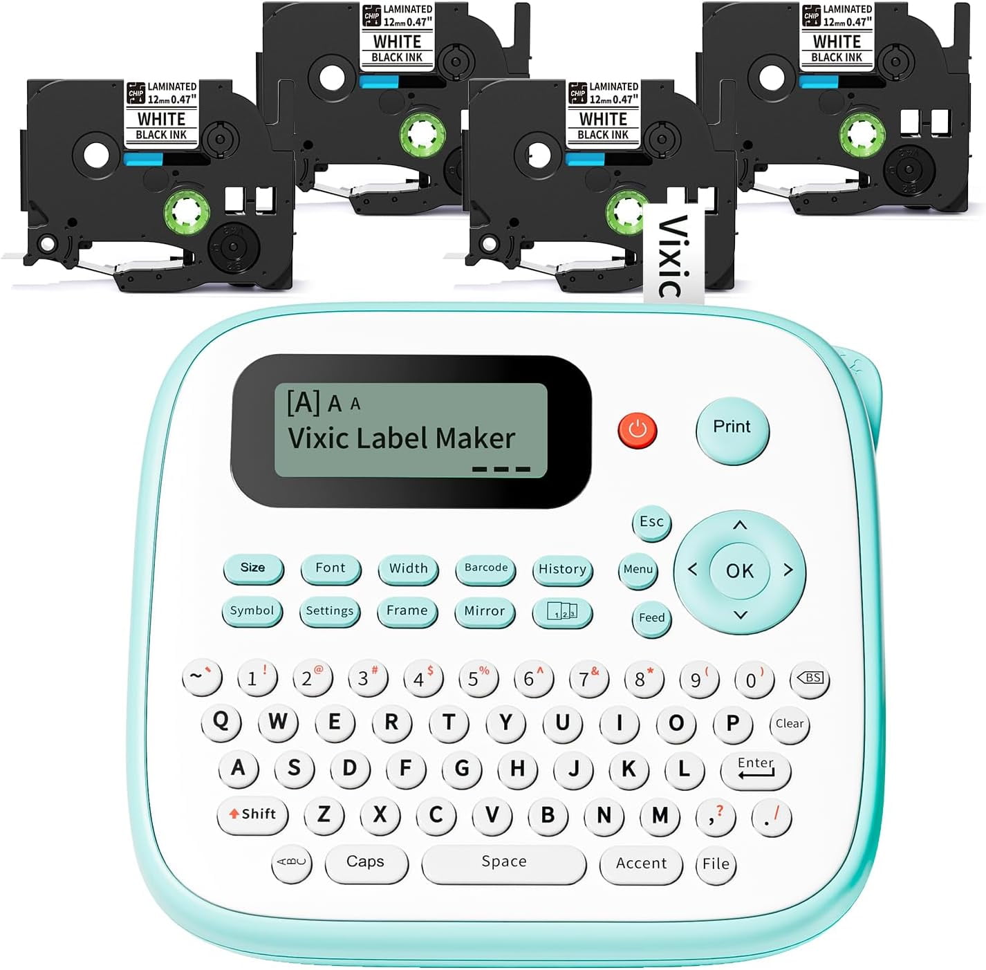 Pink Label Maker, D210S Label Maker with Tapes Waterproof, Handheld ...