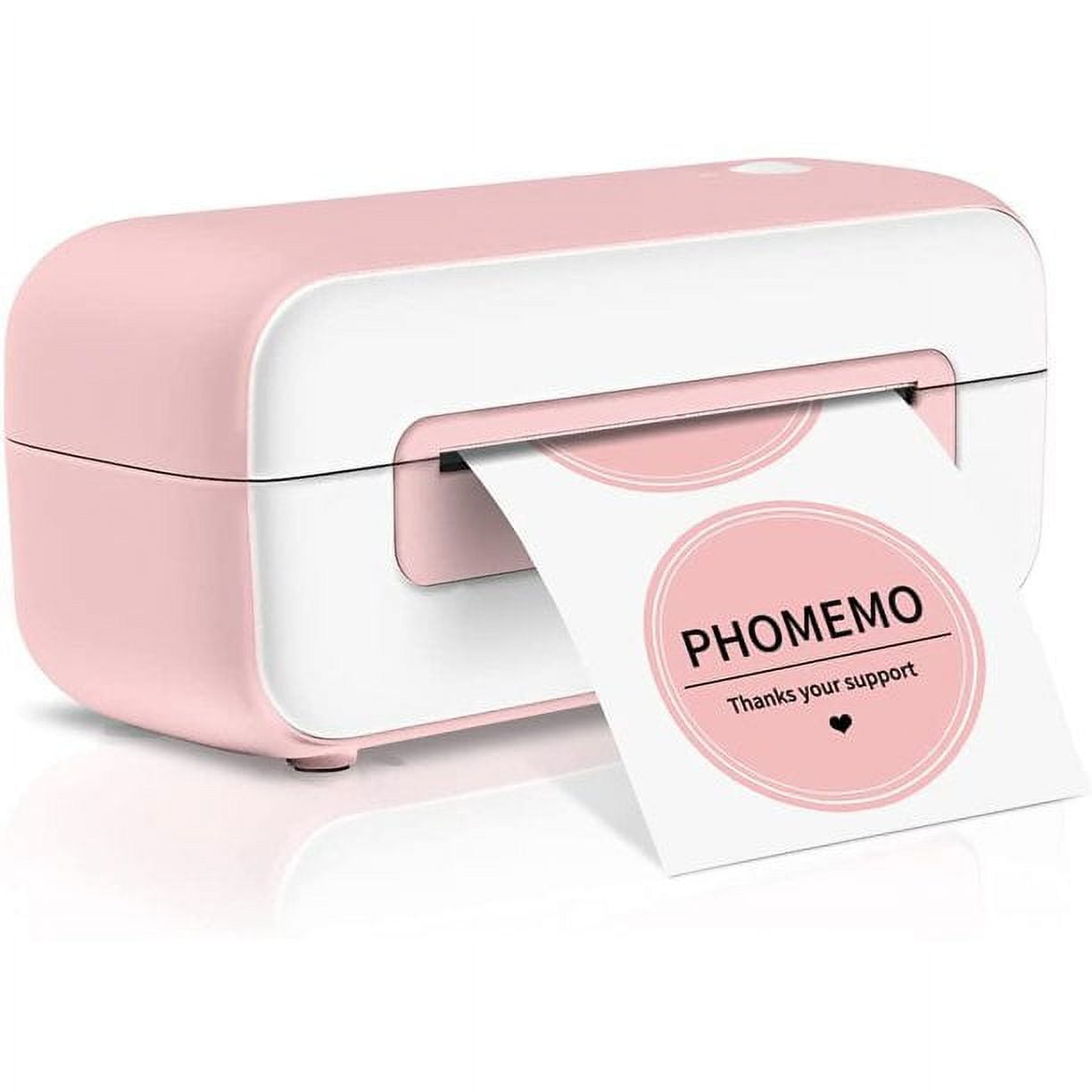 Pink Label Printer, Phomemo Thermal Label Printer for Shipping Packages ...