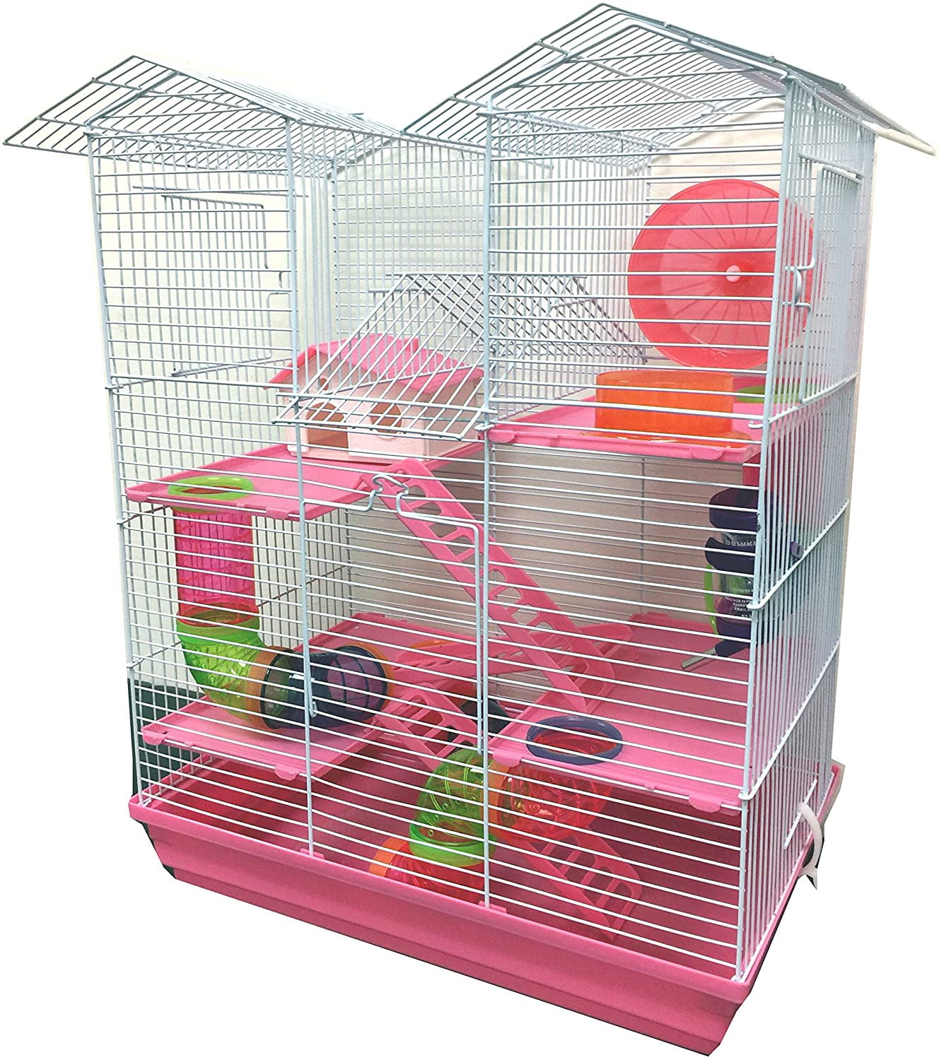 Pink Large Multi-Level Hamster Critter Palace With Play Tube Mouse ...