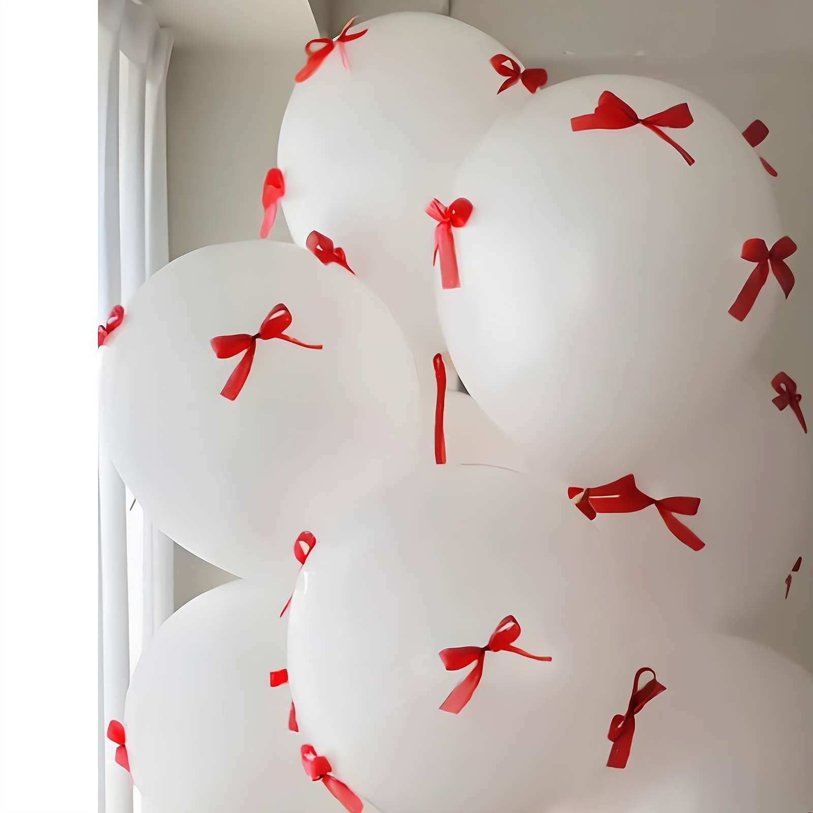 Pink Latex Bow Balloons for Party Decorations, Bow Birthday Balloons ...