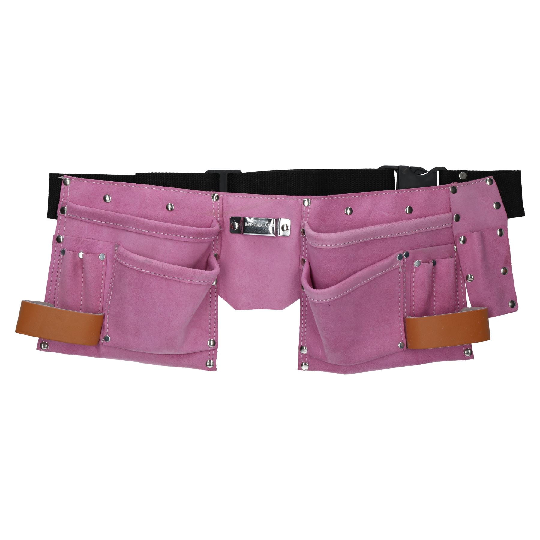Pink Leather Tool Belt Builders Storage Pouch Tool Bag Holder 11 ...