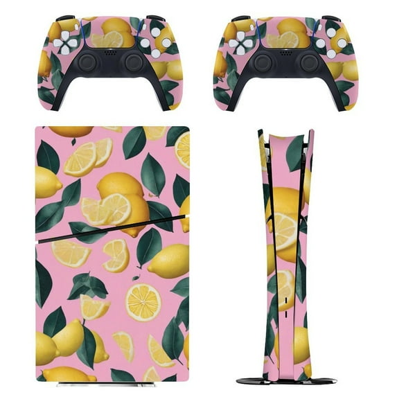 Pink Lemon Burst Console Skin Bundle for PS5 Pro Slim Disc & Digital ...