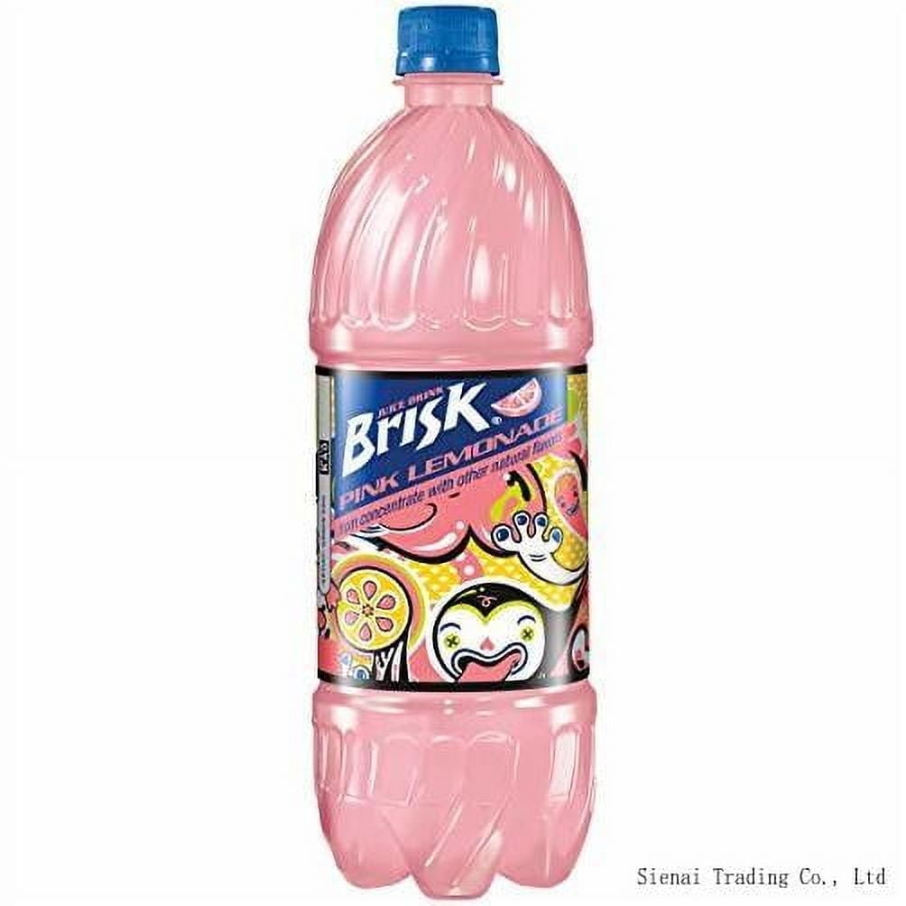 Brisk, Pink Lemonade Juice Drink, 1 Liters, Pack of 8 - Walmart.com