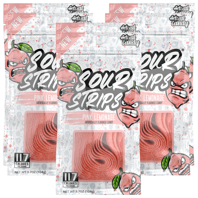 Pink Lemonade Sour Strips - Walmart.com
