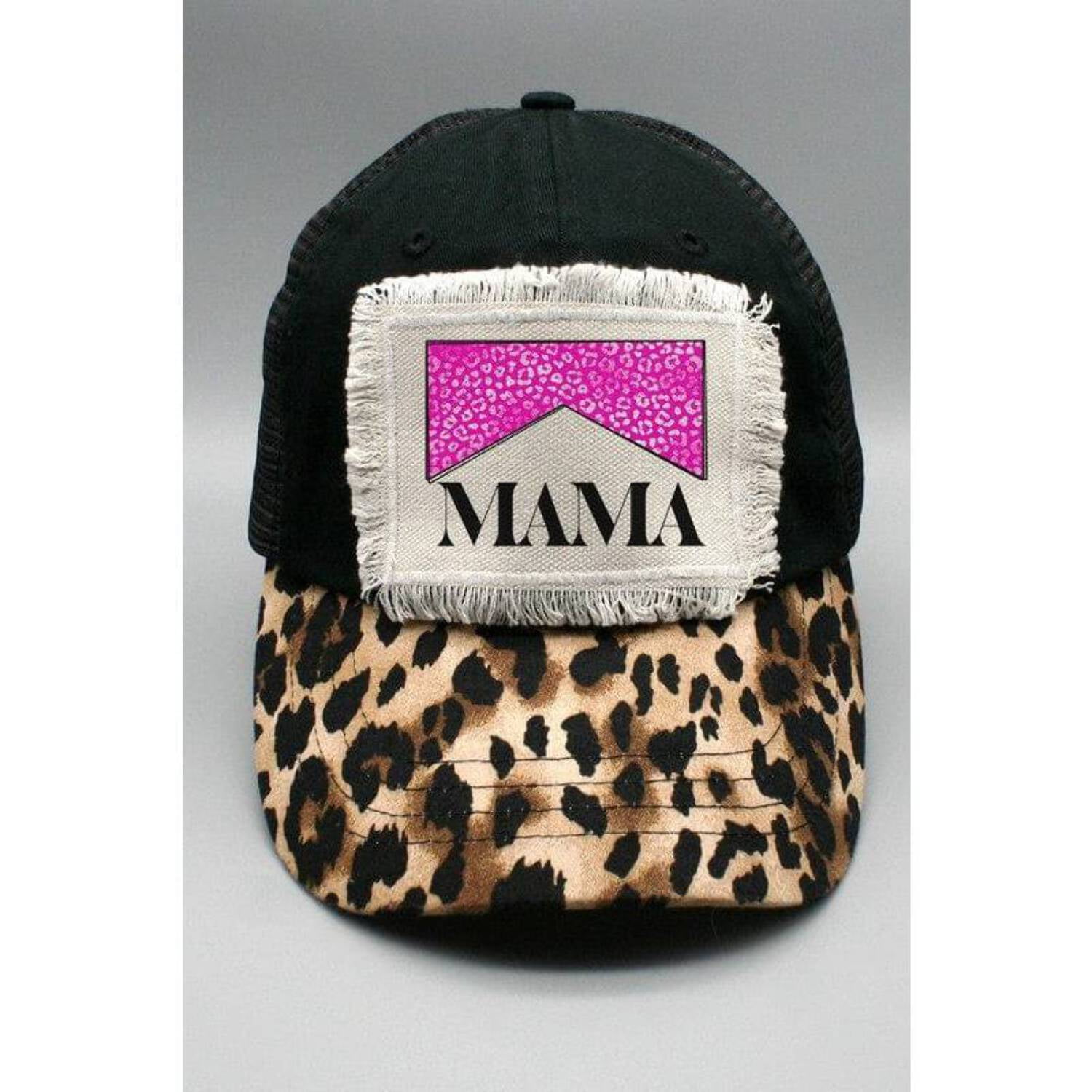 Pink Leopard Mama Patch Trucker Hat - Walmart.com