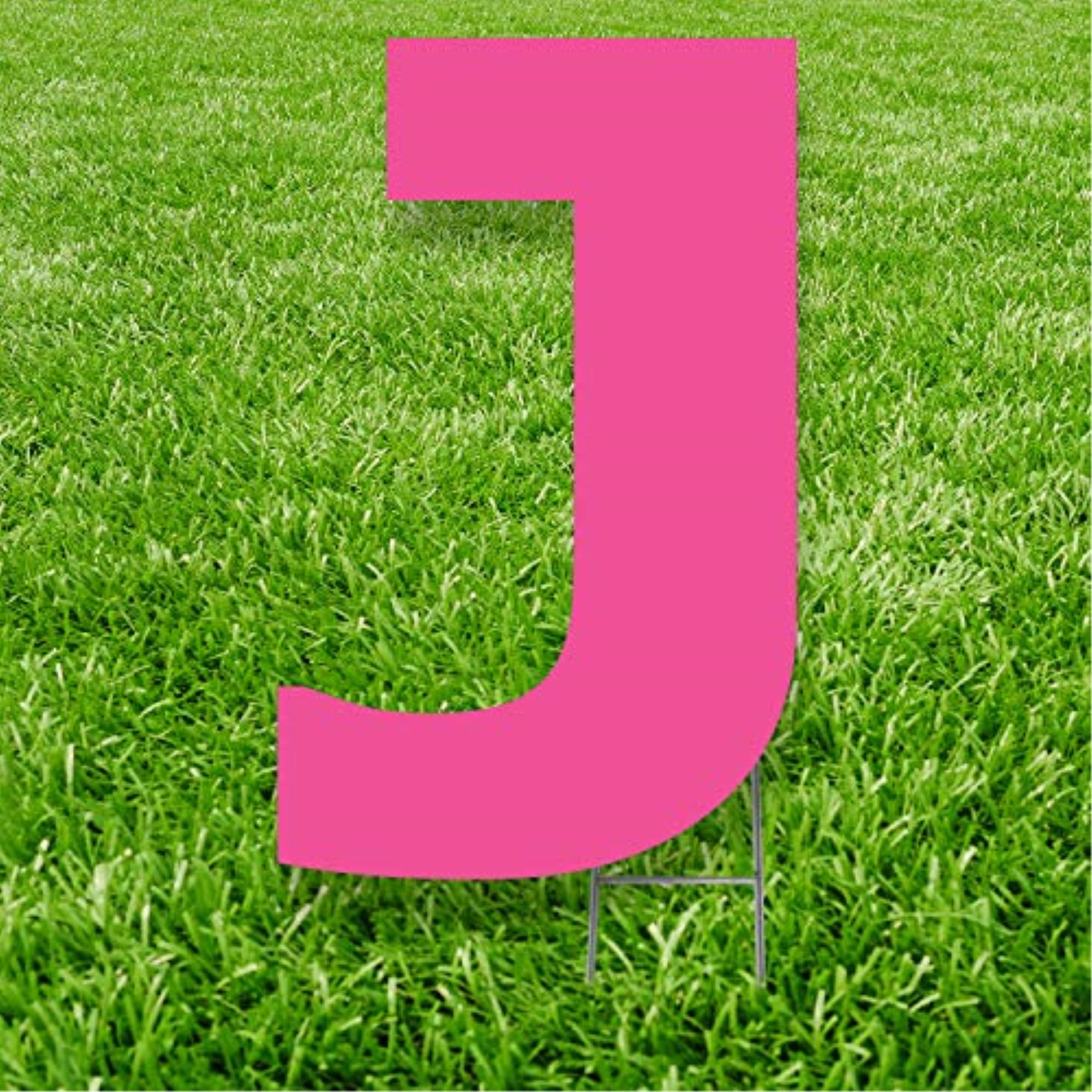 Pink Letter J 20 inches tall - Walmart.com