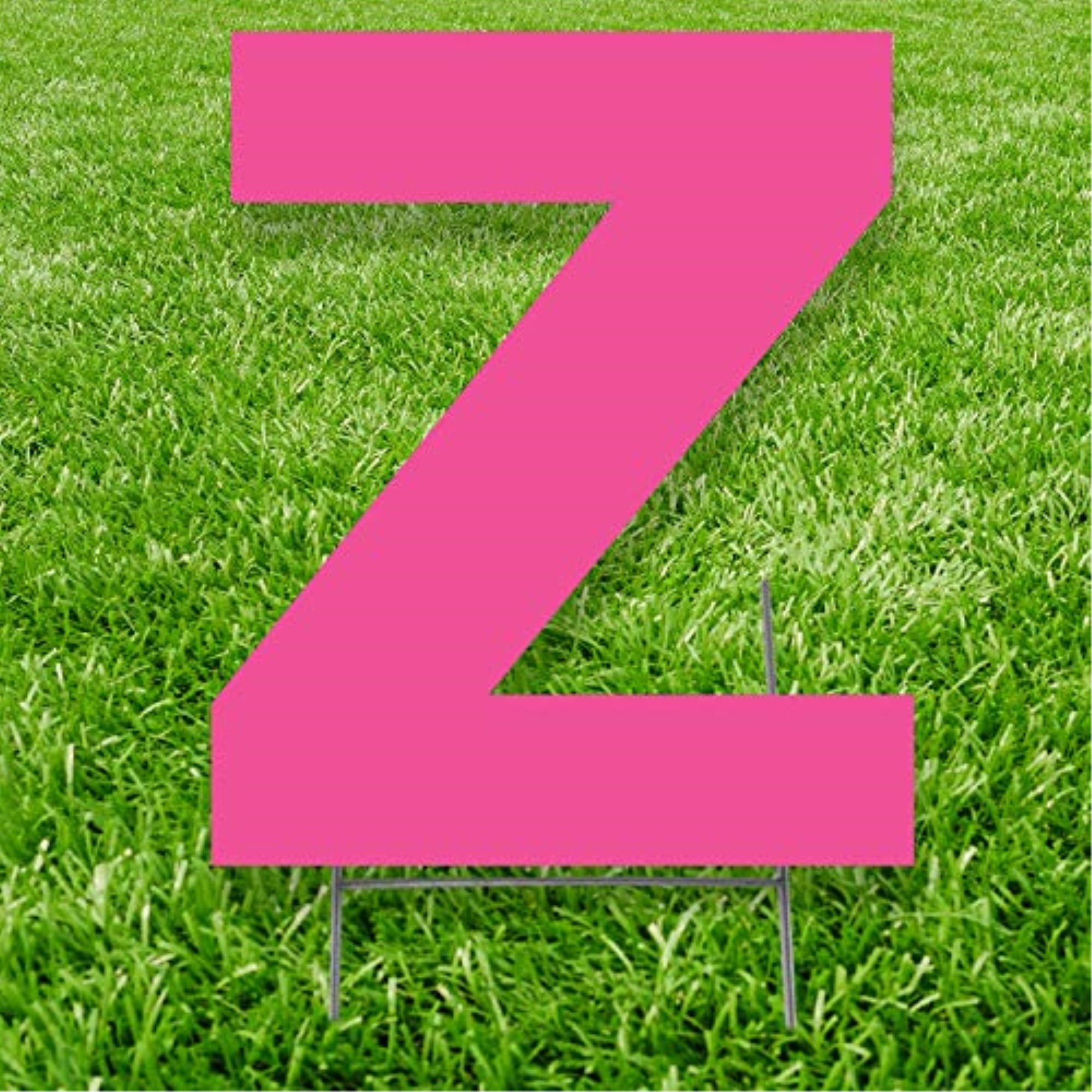 Pink Letter Z 20 inches tall - Walmart Business Supplies