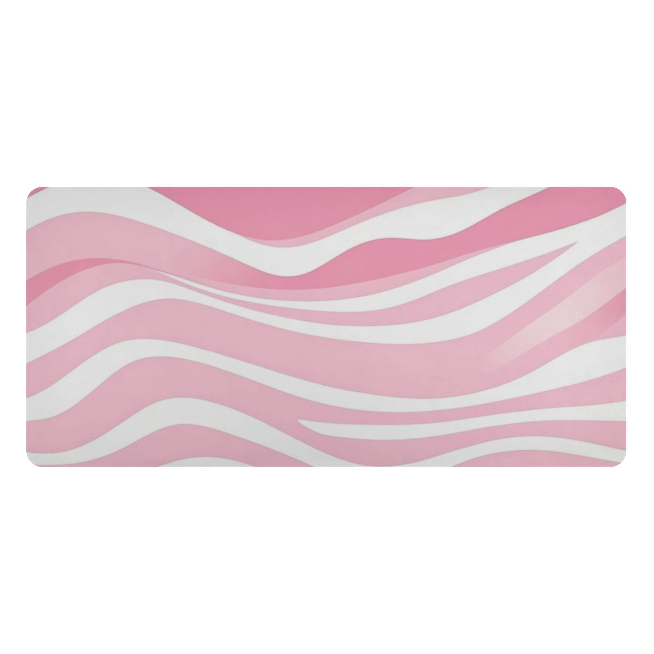 Pink Lines Desk Mats Large Mouse Pad Long Keyboard Computer Rubber Base ...