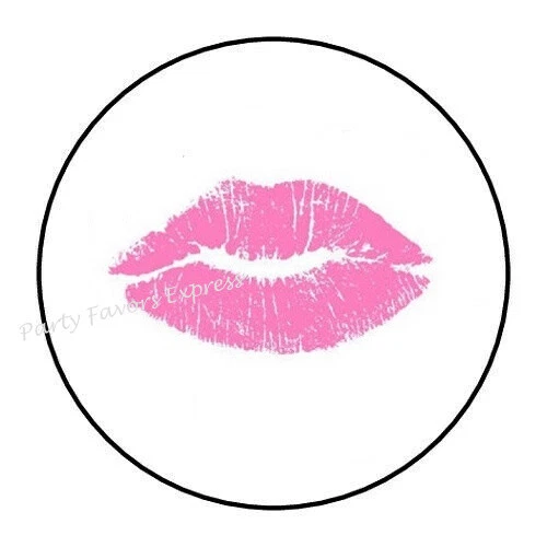 Pink Lips Kiss Stickers Party Favors Phone Decal Water Bottle Stickers ...