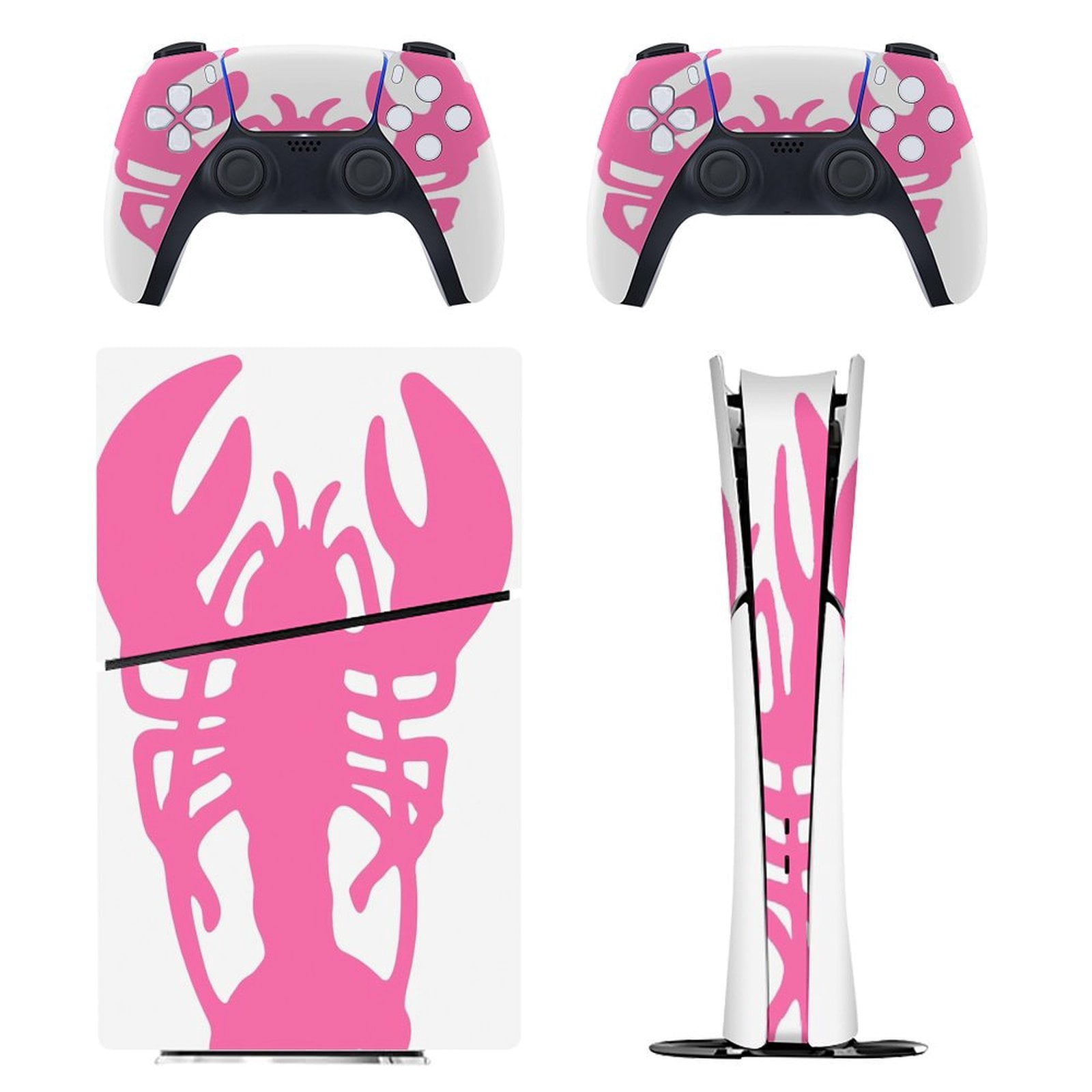 Pink Lobster PS5/PS5 Pro/PS5 Slim Digital Disc Skin Sticker For Console ...