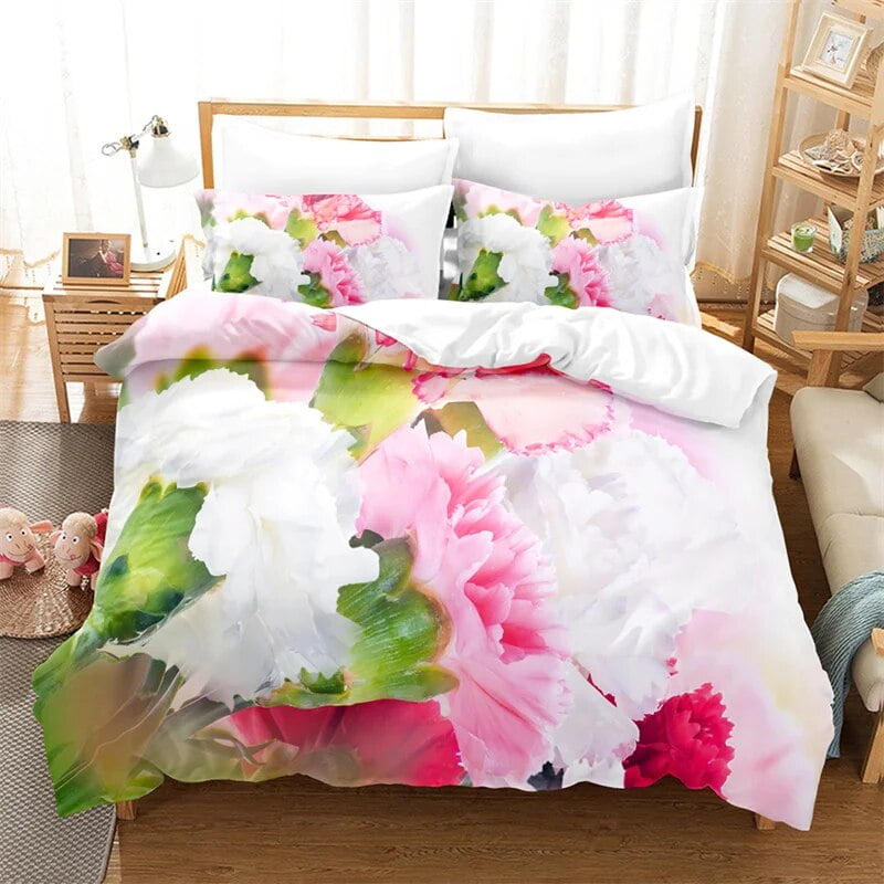 Pink Lotus Bedding Set Lovely Kid's Duvet Cover Boys Quilt Cover Girls ...