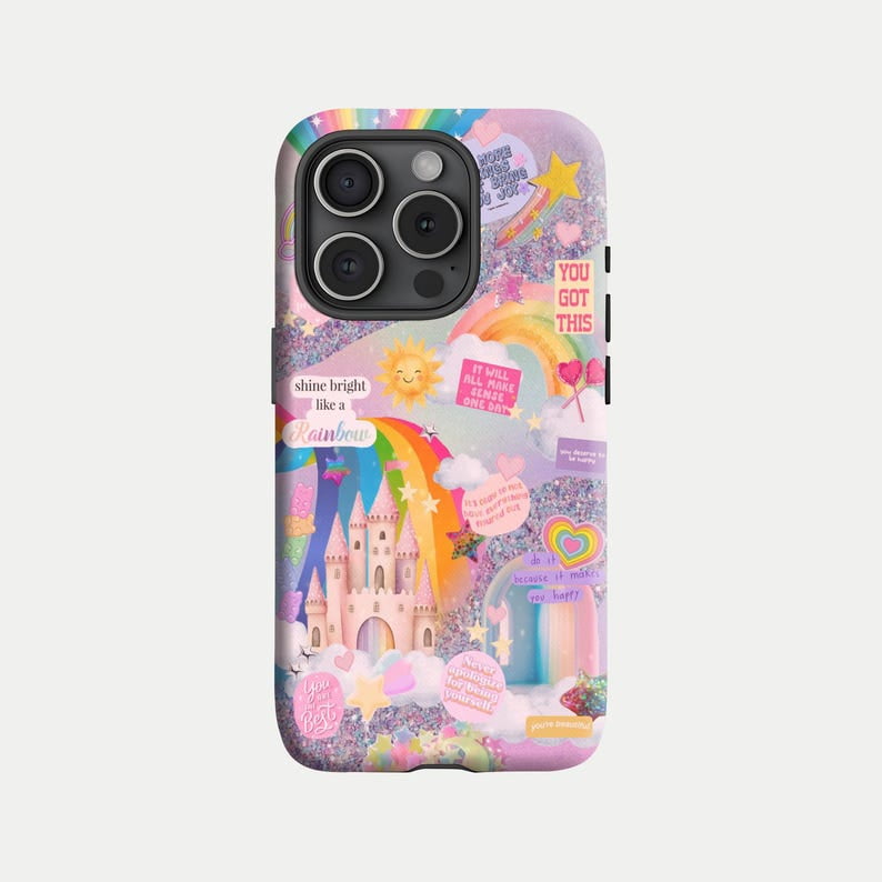 Pink Magic Castle Phone Case, Sturdy Whimsical Medieval Lovers Design ...