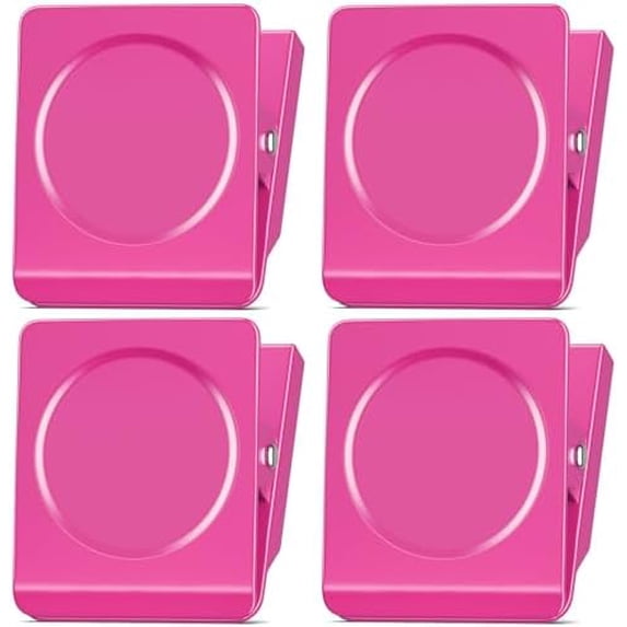 Pink Magnetic Clips, 2.2inch Heavy Duty, Magnetic Christmas Light Clips ...