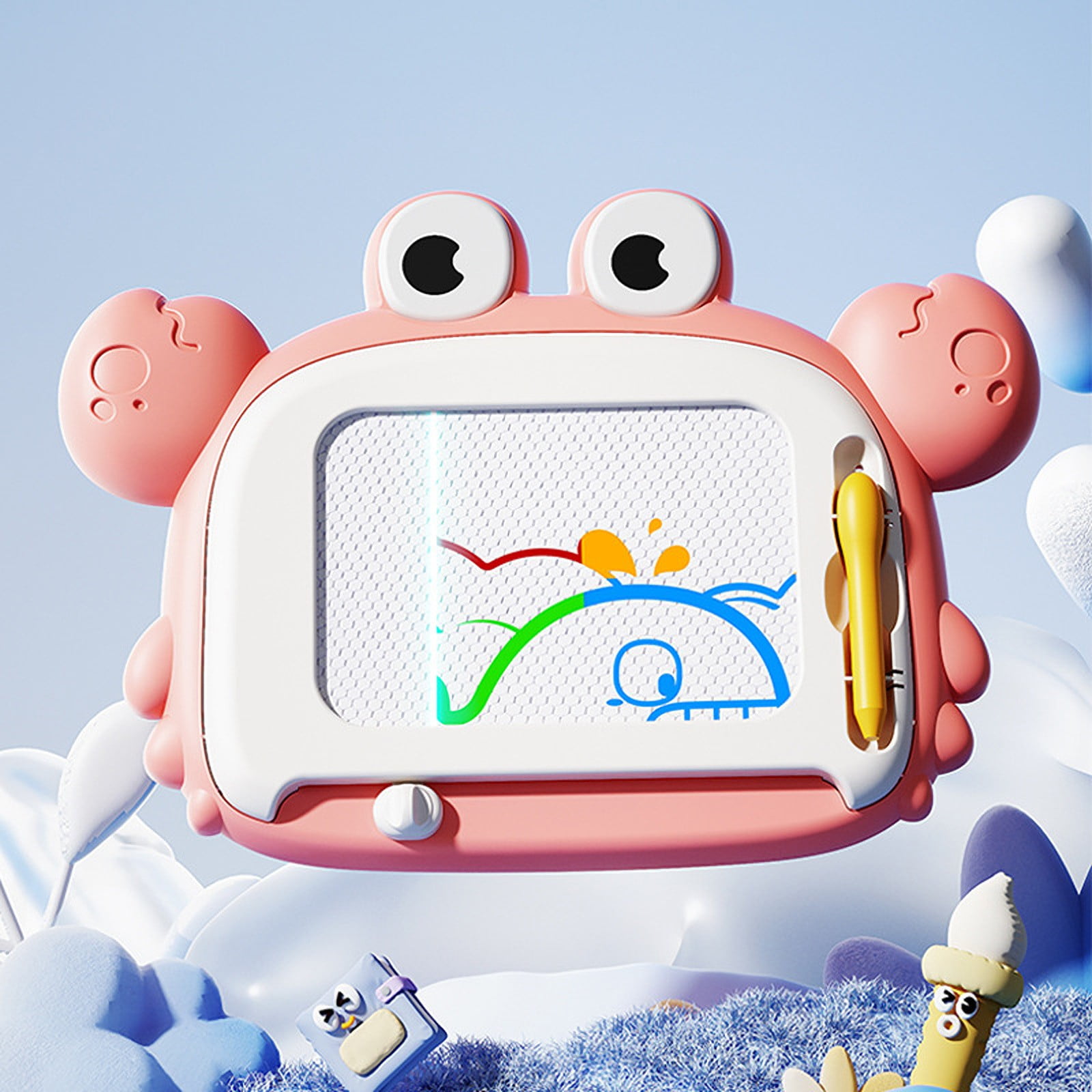 Pink Magnetic Drawing Board Toy For Children Writing Graffiti Erasable ...