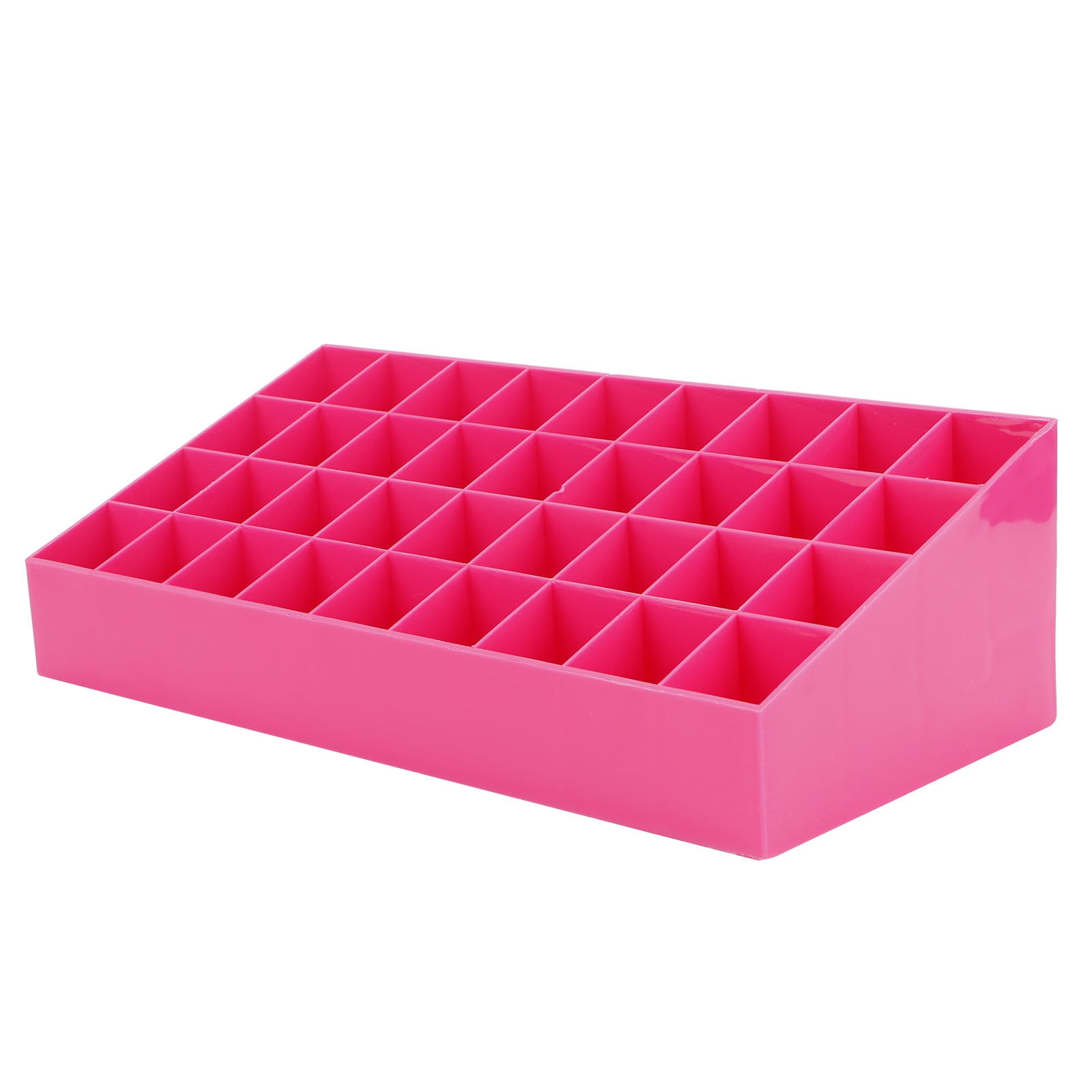 Pink Makeup Organizer Storage Box Display Stand Cosmetic Desktop ...