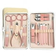 Pink Manicure Set-18 in 1 Stainless Steel Nail Care Set-Pedicure Kit ...