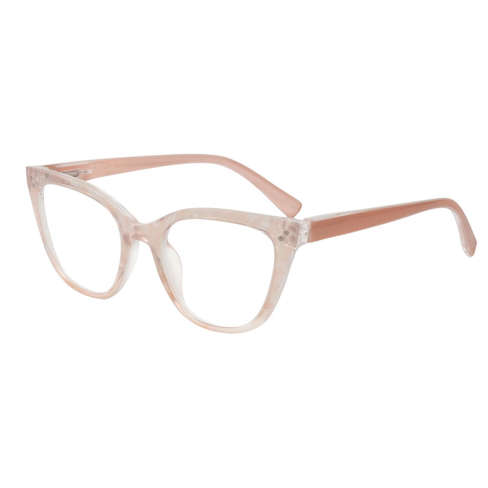 Pink Marble Print Cat Eye Reading Glasses 2.50 Ladies Spring Hinge ...