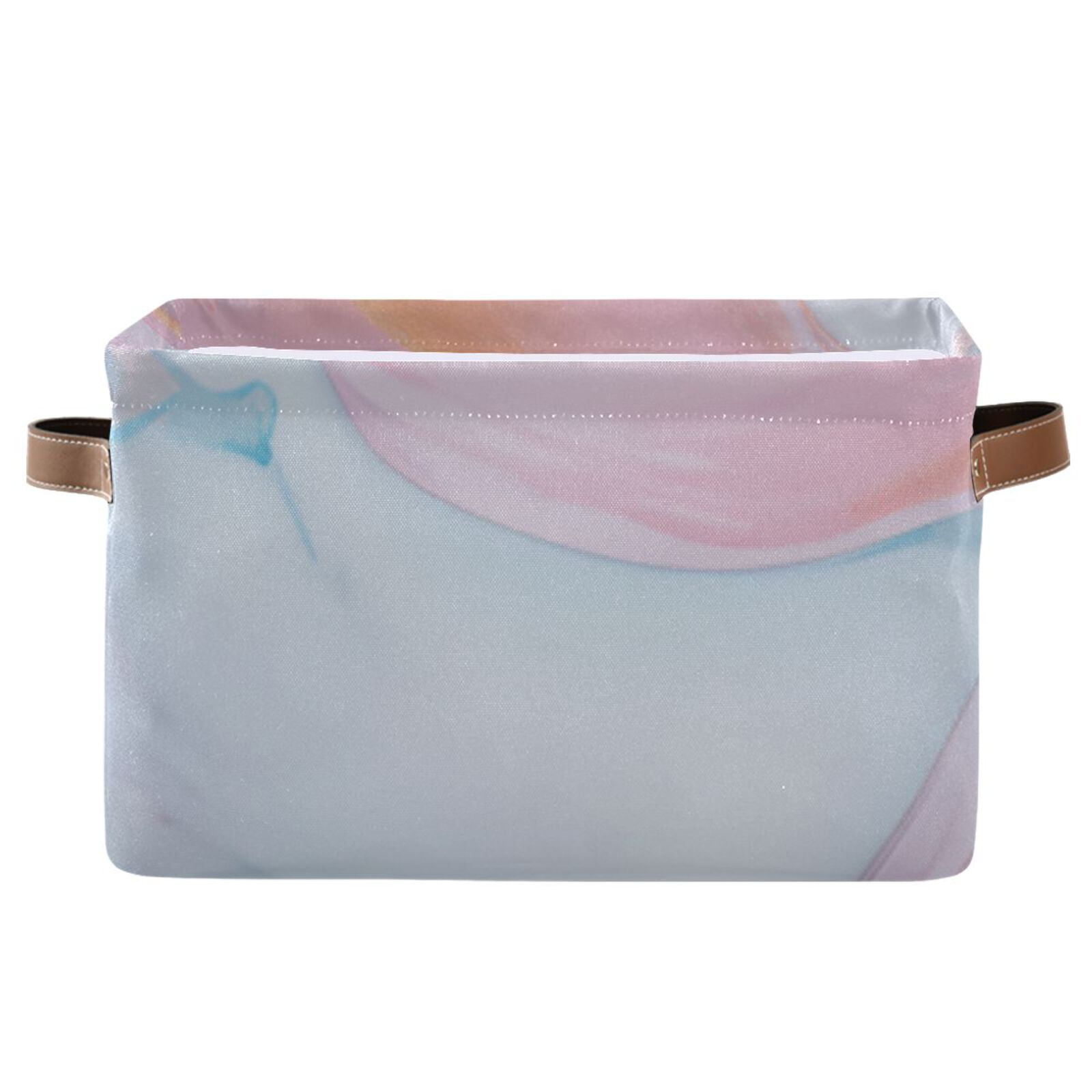 Pink Marble Storage Bins Baskets With Handles Storage Box Clothes ...