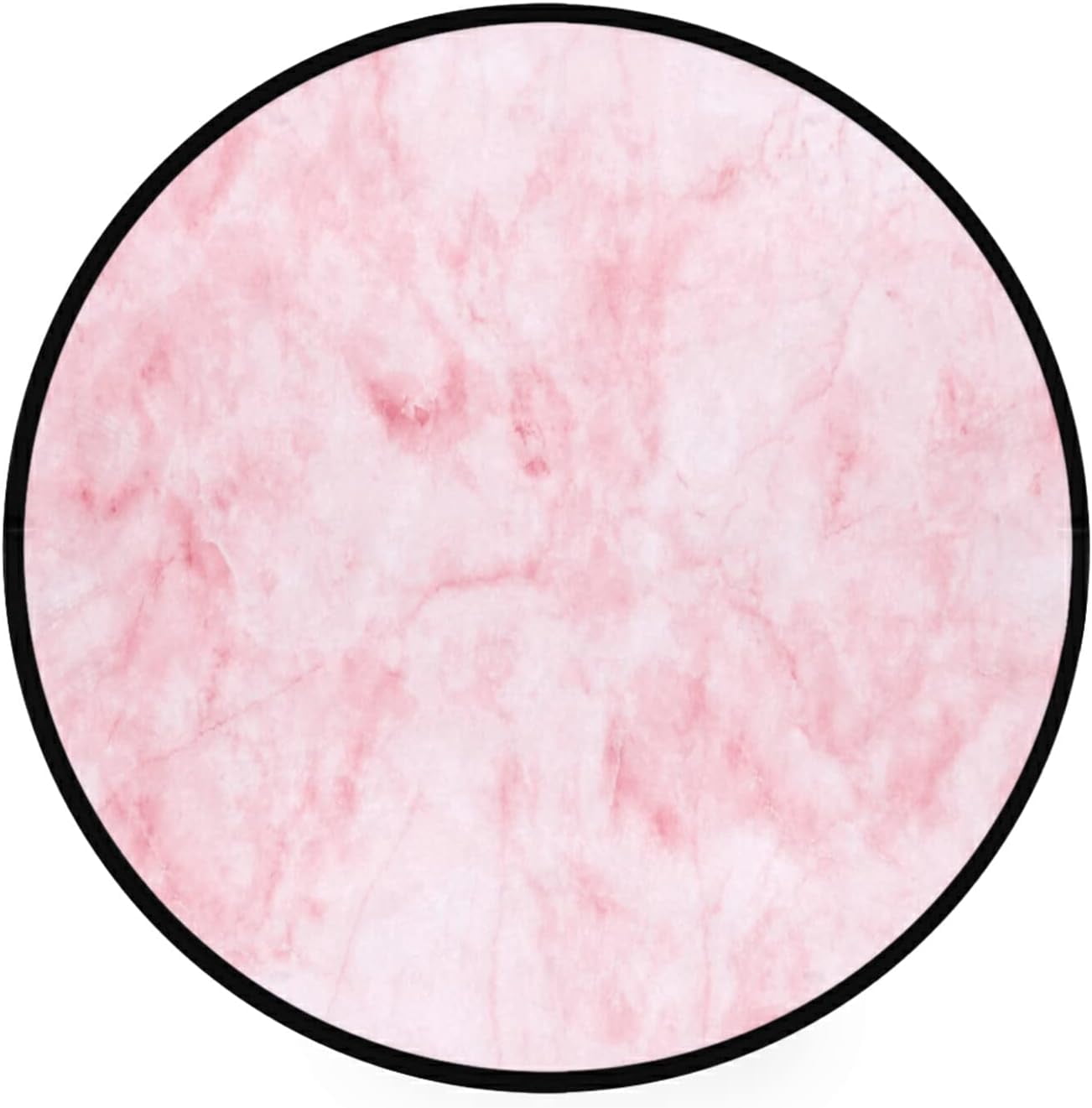 Pink Marble Texture with High Resolution Round Area Rug 3Ft Small Round ...