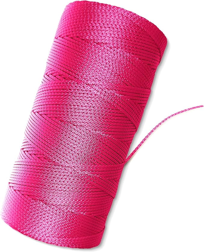 Pink Mason Line String Line - #18 Braided Nylon String - 1,000 Ft ...