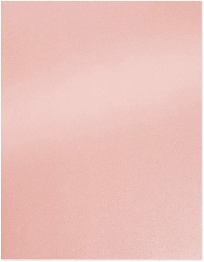 Pink Metallic Paper - 100-Pack Light Pink Shimmer Paper, Paper Crafting ...