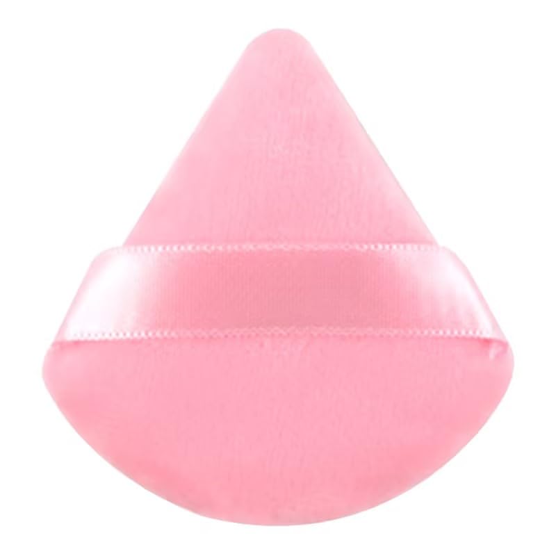 Pink Mini Powder Puff Face Triangle Makeup Puff Finger Soft Makeup Puff ...