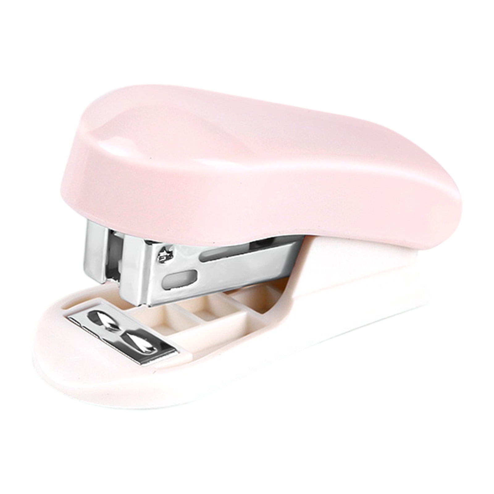 Pink Mini Stapler Portable Compact Stapling Device for Office, Home Use ...