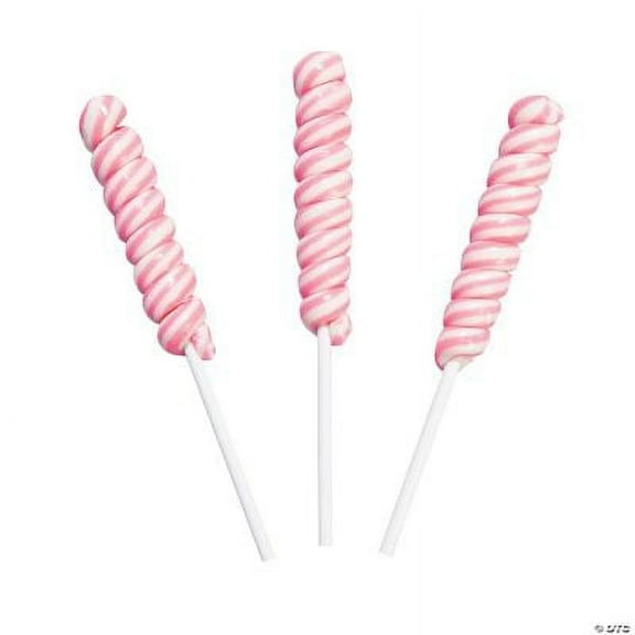 Fusion Select Pink Twirl & Swirl Lollipops 24 Count Box Fun Treat for ...