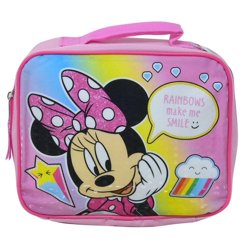 Pink Minnie Mouse School Rectangle Lunch Bag - Walmart.com