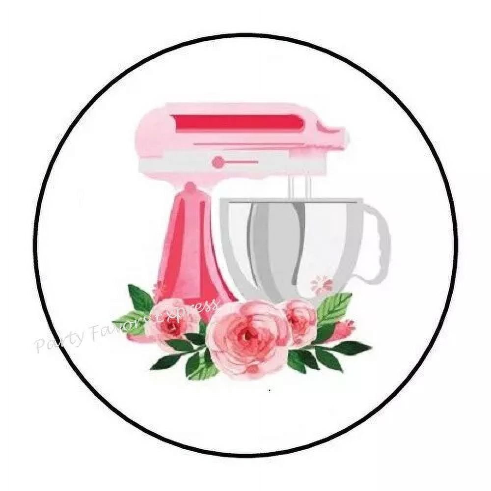 DOPASTICKER Pink Mixer Baking Cooking Stickers Favors Phone Decal Water ...