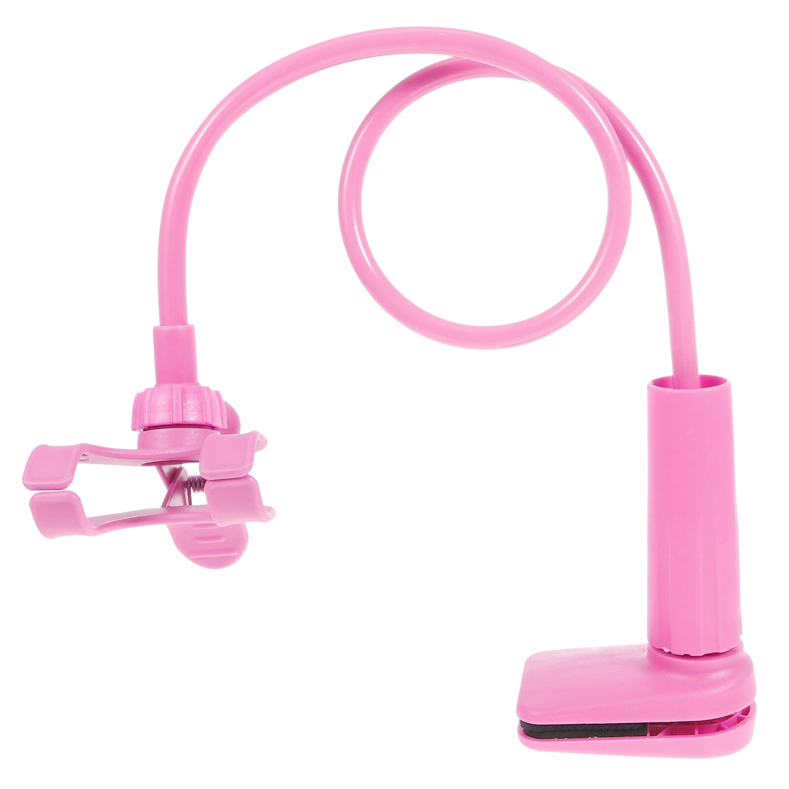 Pink Mobile Phone Holder with Double Clips and Spiral Base for 3 Inch ...